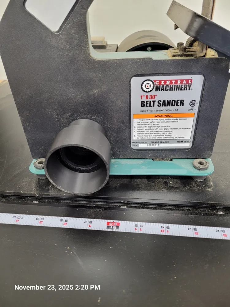 1 x 30 inch sander dust port adapter - Free 3D Print Model - MakerWorld