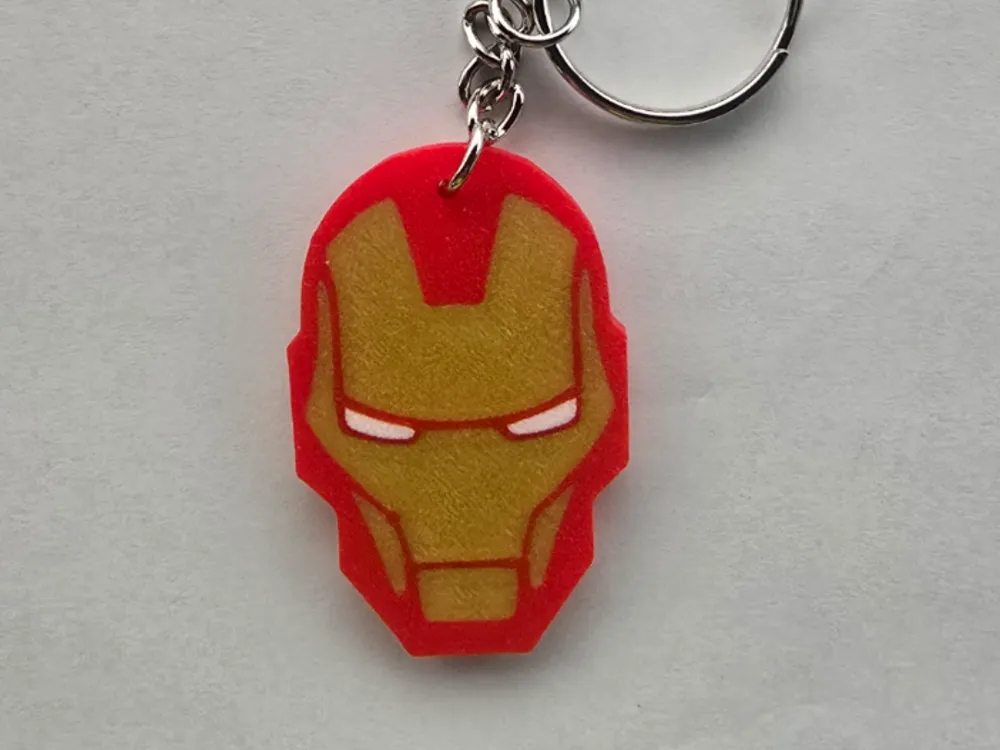 iron man keychain - Free 3D Print Model - MakerWorld