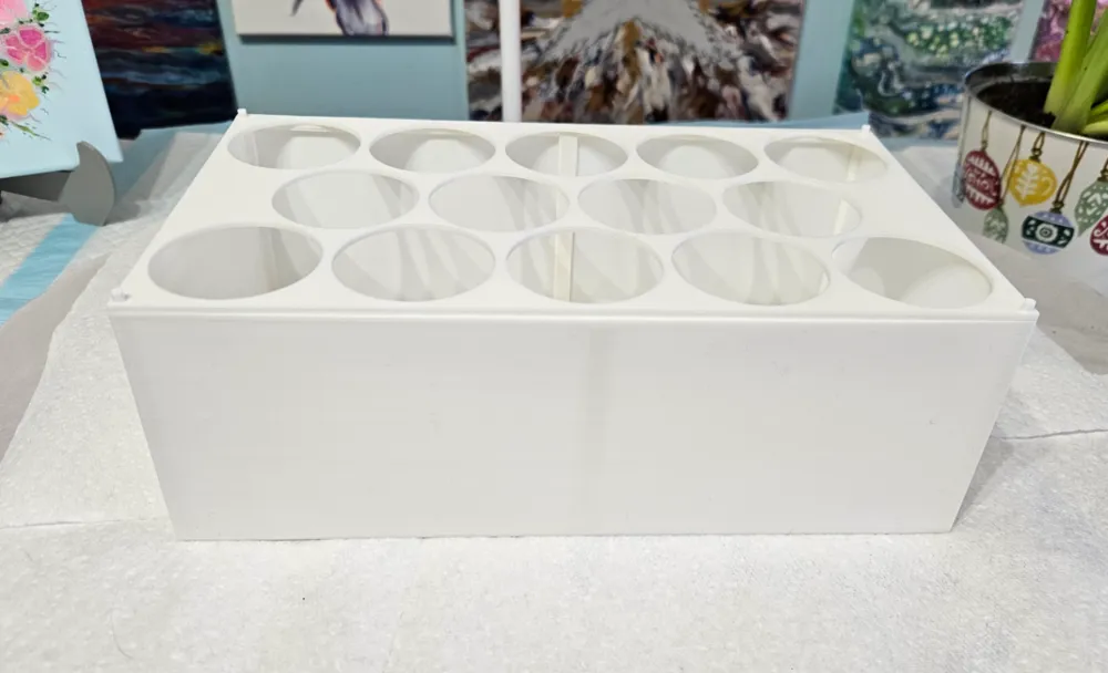 Paint pot stand (44mm diameter holes, 82mm height) by Darren - MakerWorld