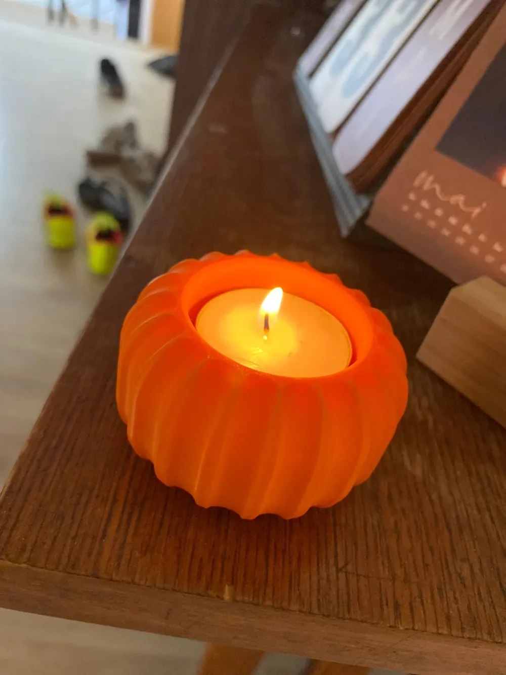 Pumpkin tealight by Mathis MakerWorld: Download Free 3D Models
