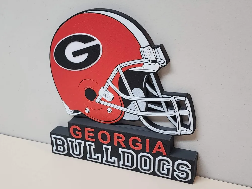 Georgia Bulldogs Wall or Desk Display - Free 3D Print Model - MakerWorld