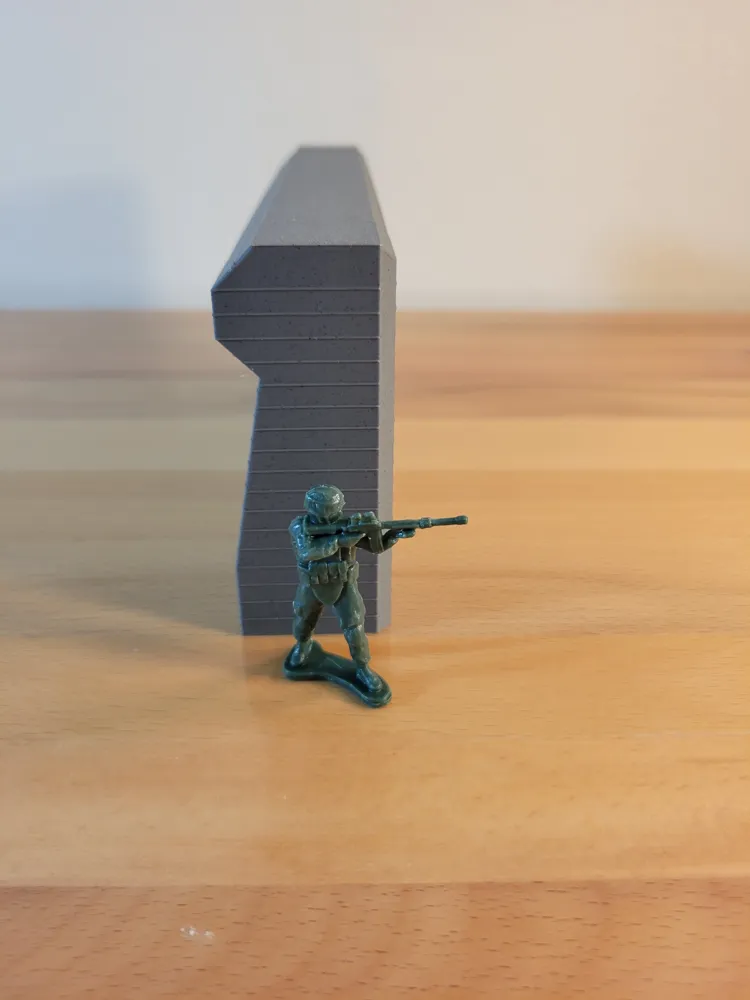 Army Men Sea Wall - Free 3D Print Model - MakerWorld
