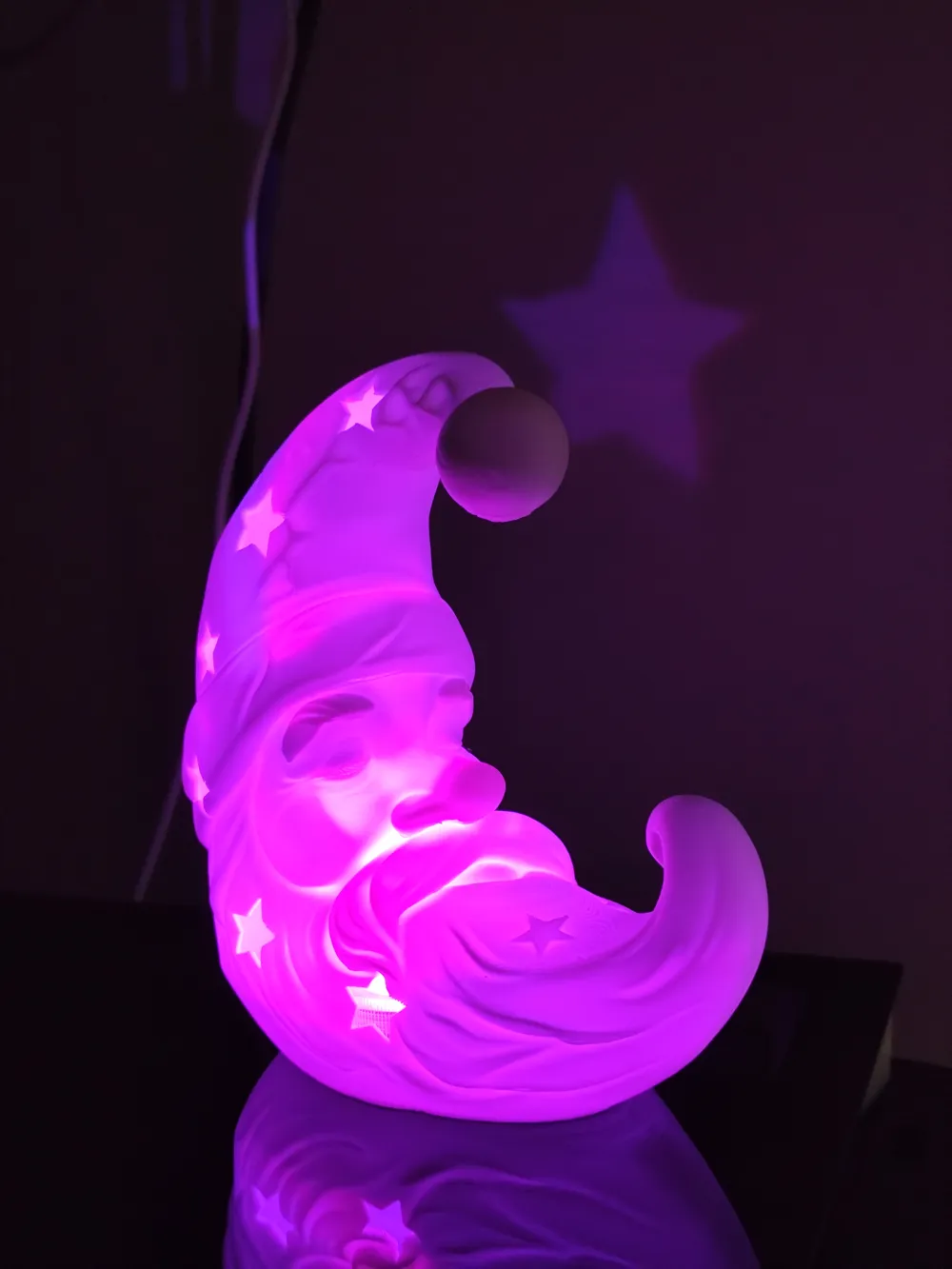 Santa Moon Star Lamp-Projector - Free 3D Print Model - MakerWorld