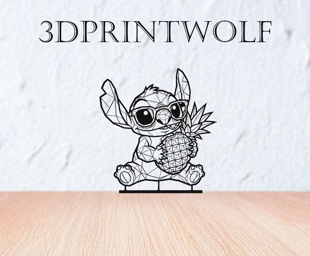 Stitch V.3 – Pineapple Punk - Free 3D Print Model - MakerWorld