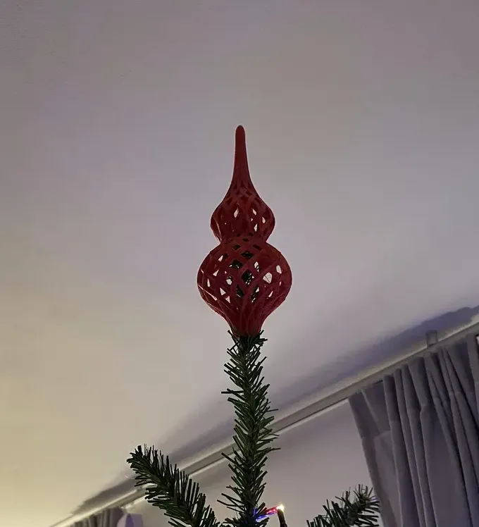 Christmas tree topper - Free 3D Print Model - MakerWorld