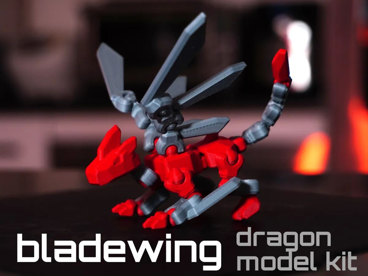3dプリント Bladewing Dragon モデルキット 無料3dモデル Makerworld