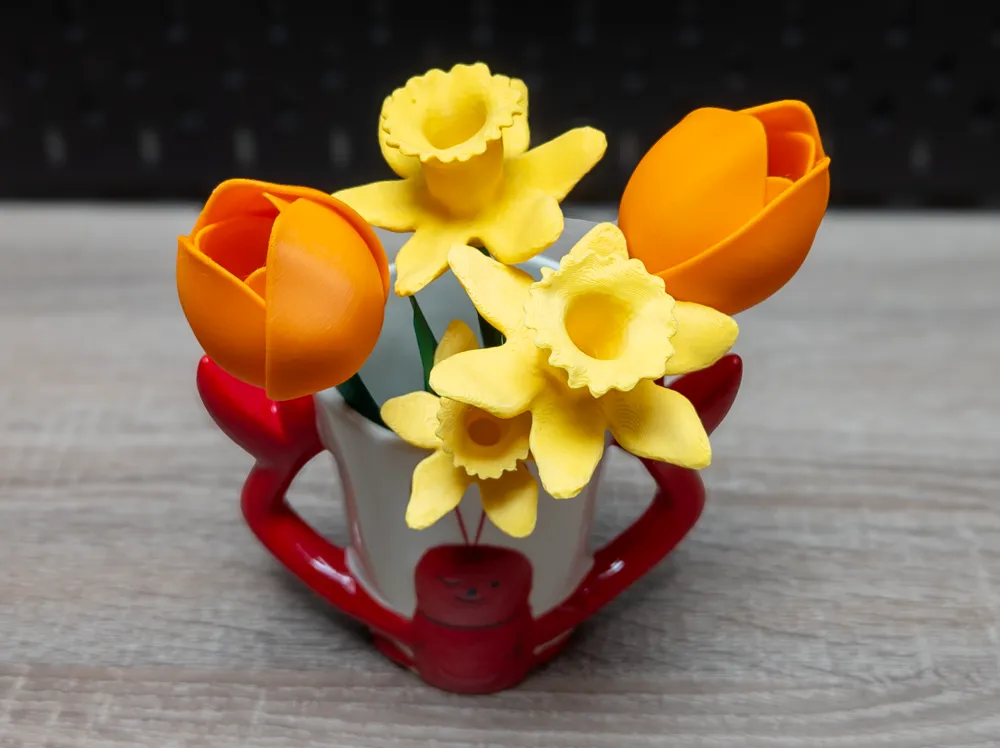 Daffodils | Modular Flowers 03 - Free 3D Print Model - MakerWorld