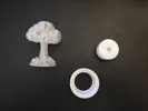Nuclear Mushroom Cloud [LED Tea Light Candle Lamp] - Free 3D Print ...