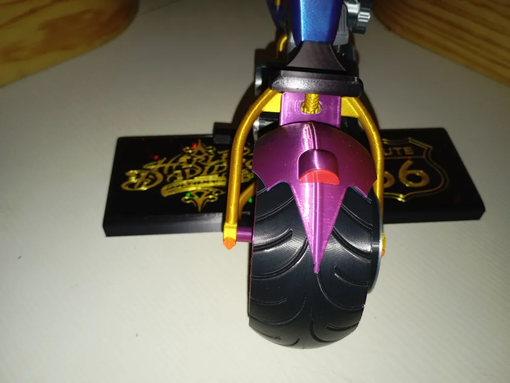 Harley Davidson large motorcycle base with footrest - Free 3D Print ...