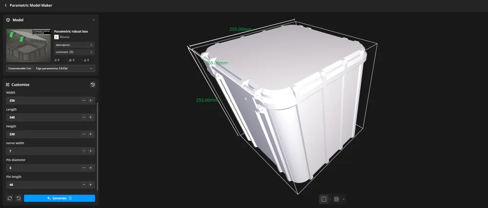 Parametric robust box - Free 3D Print Model - MakerWorld