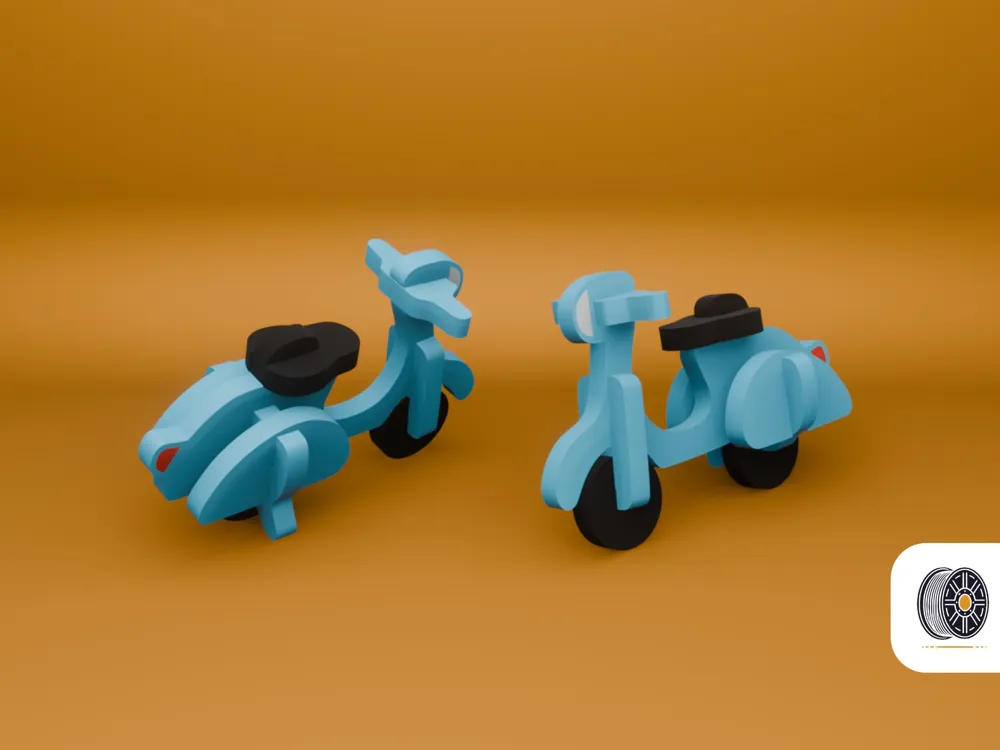 Cute Scooter Kit Card | AMS ready by Mike.stl - MakerWorld