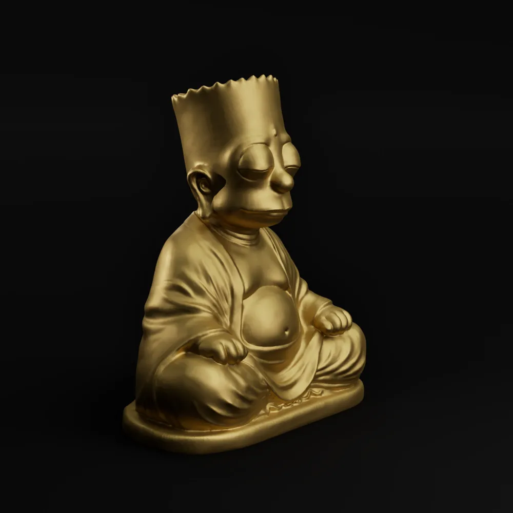 Bart Simpson Buddha by Pavan - MakerWorld