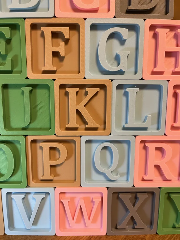 3D Letter Cube P–T Set | Decor & Gift by LetHimPrint MakerWorld ...
