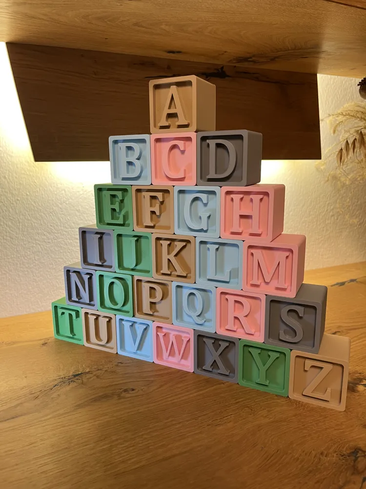 3D Letter Cube P–T Set | Decor & Gift by LetHimPrint MakerWorld ...