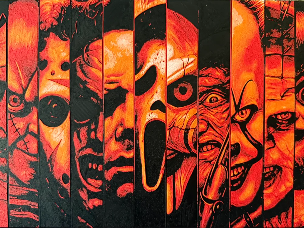 Horror Movie Villain Collage by GalaxyStar MakerWorld: Download Free 3D ...
