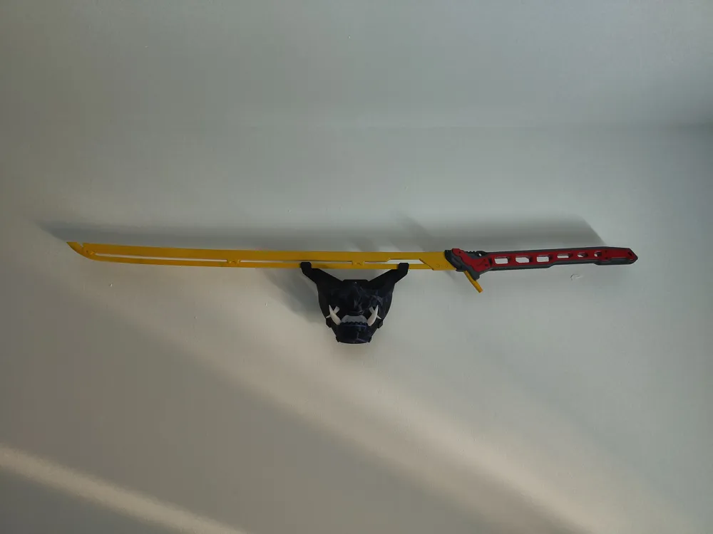 CyberPunk Katana + mask Stand by Rabbiks MakerWorld: Download Free 3D ...