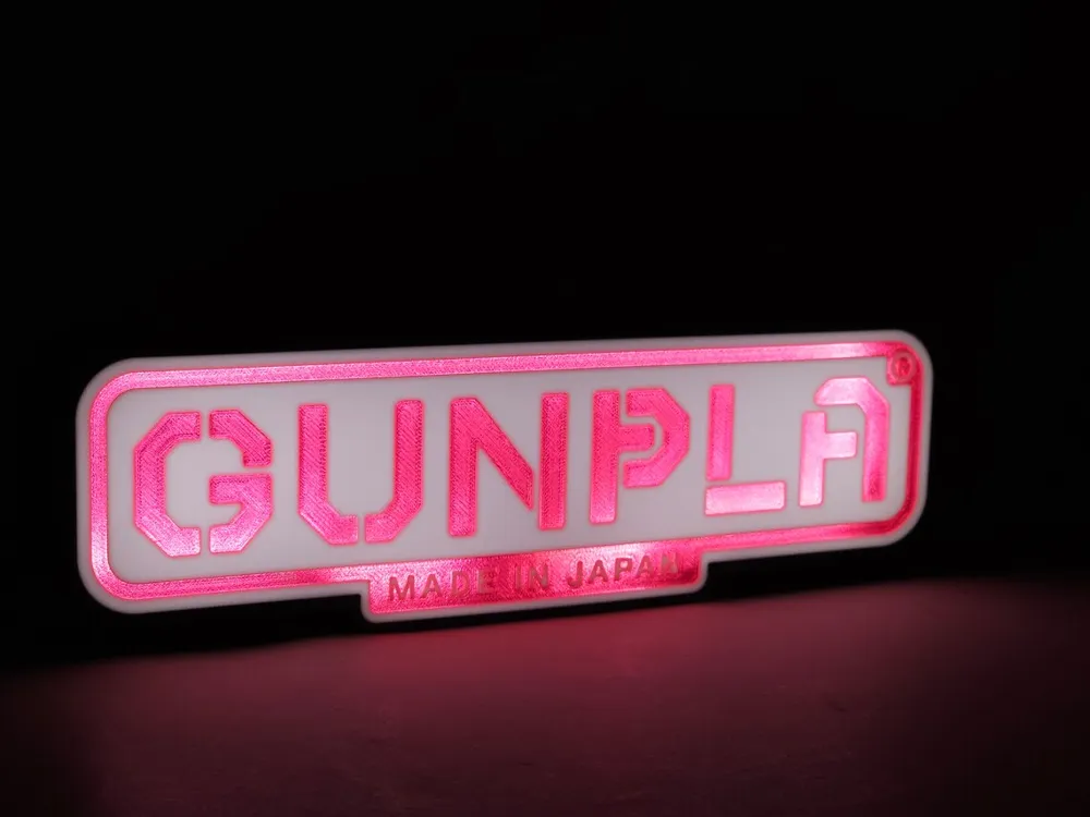 Gunpla Gundam LED Sign Light Box by jamisonusmc - MakerWorld