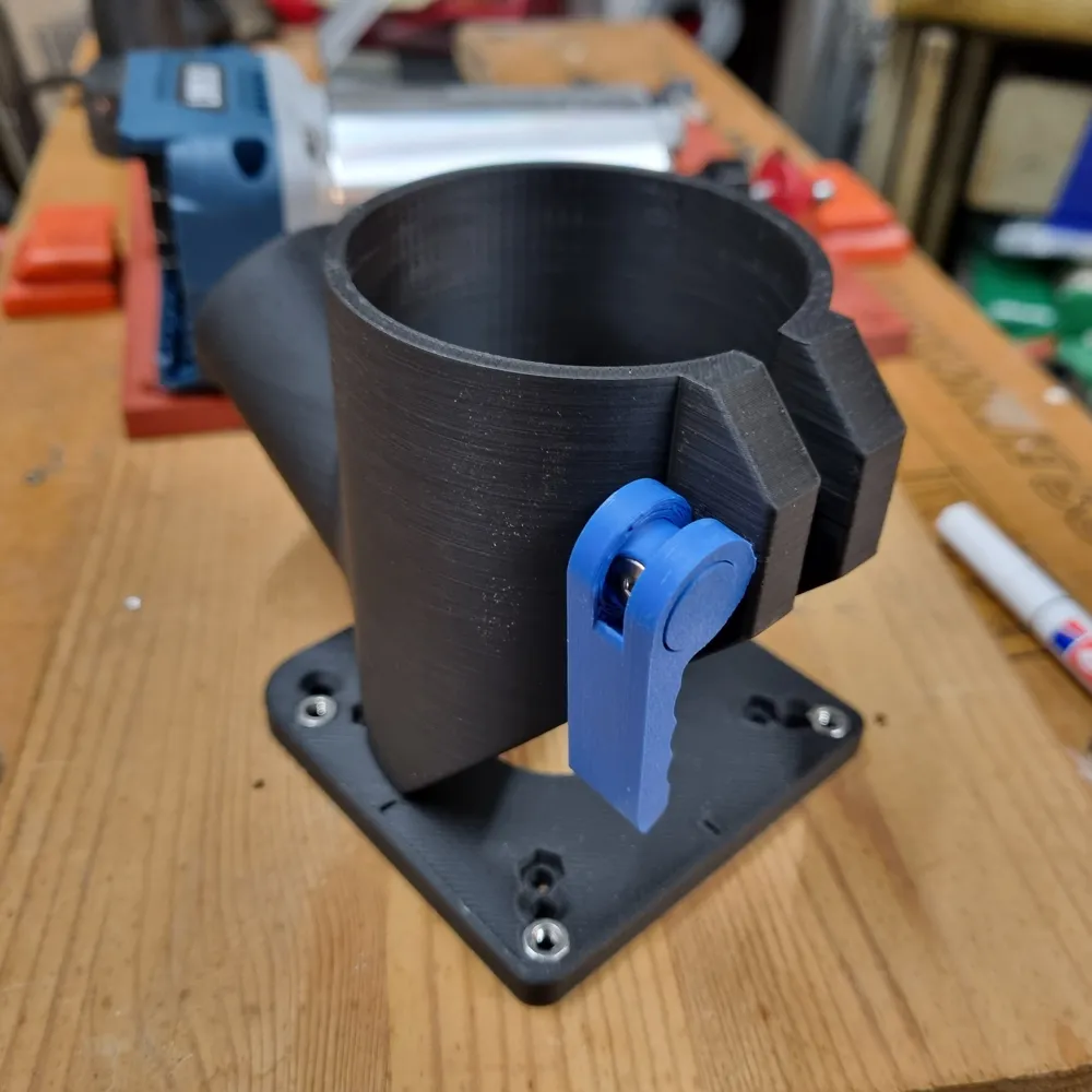 65mm router base wiith dust extraction. - Free 3D Print Model - MakerWorld