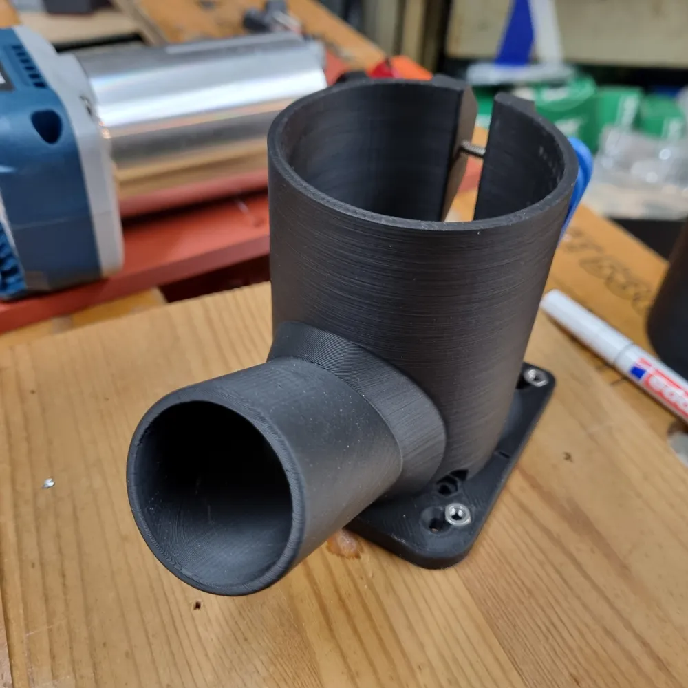65mm router base wiith dust extraction. - Free 3D Print Model - MakerWorld