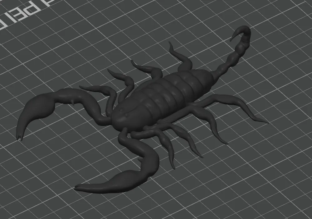 Realistic 3D Printable Scorpion Model by PS3D CREATIVE MakerWorld: Download Free 3D Models