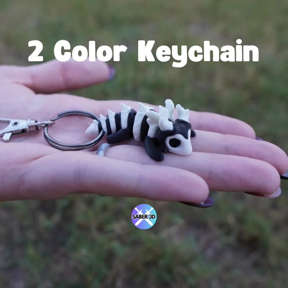 Mini Articulated Skeleton Dragon - Free 3D Print Model - MakerWorld