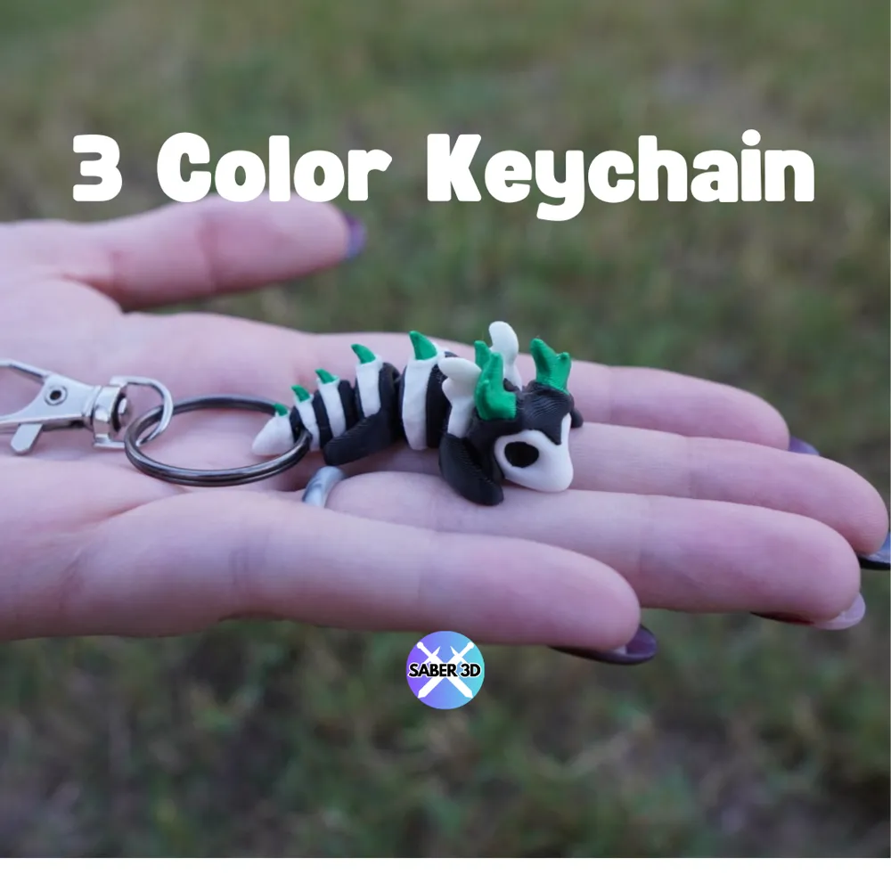 Mini Articulated Skeleton Dragon - Free 3D Print Model - MakerWorld