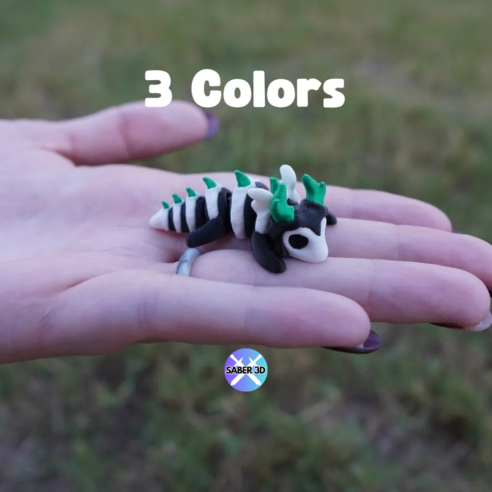 Mini Articulated Skeleton Dragon - Free 3D Print Model - MakerWorld