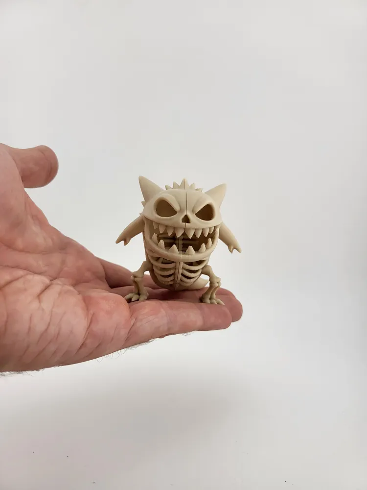 Gengar Skeleton 3D Model Stylized Pokémon Figurine by Mad power ...