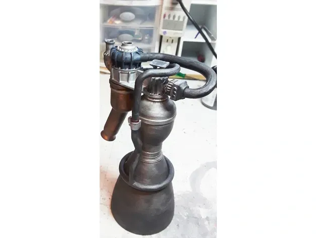 SpaceX Merlin Rocket Engine by CTRL - MakerWorld