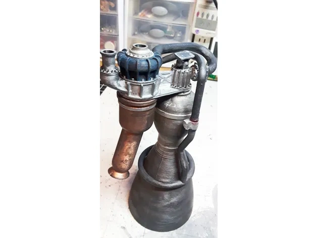 SpaceX Merlin Rocket Engine by CTRL - MakerWorld