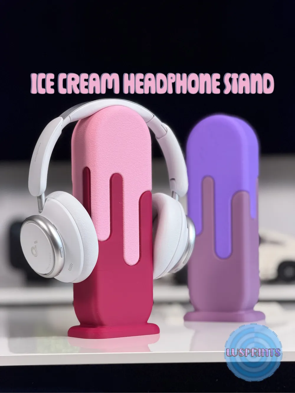Ice Cream Headphone Stand by Lusprints MakerWorld: Download Free 3D Models