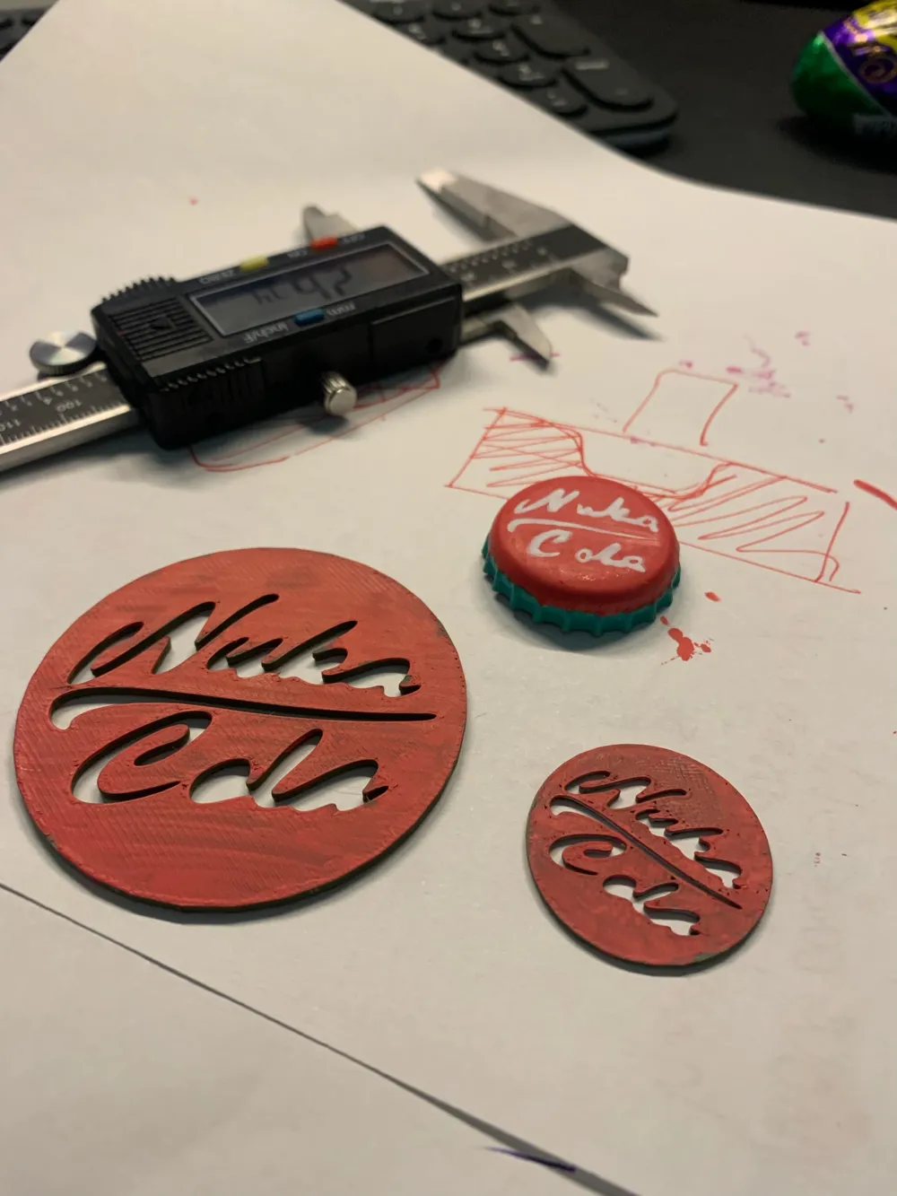 Fallout Bottle Cap Stamp by ButtersMakerWorld: Download Free 3D Models