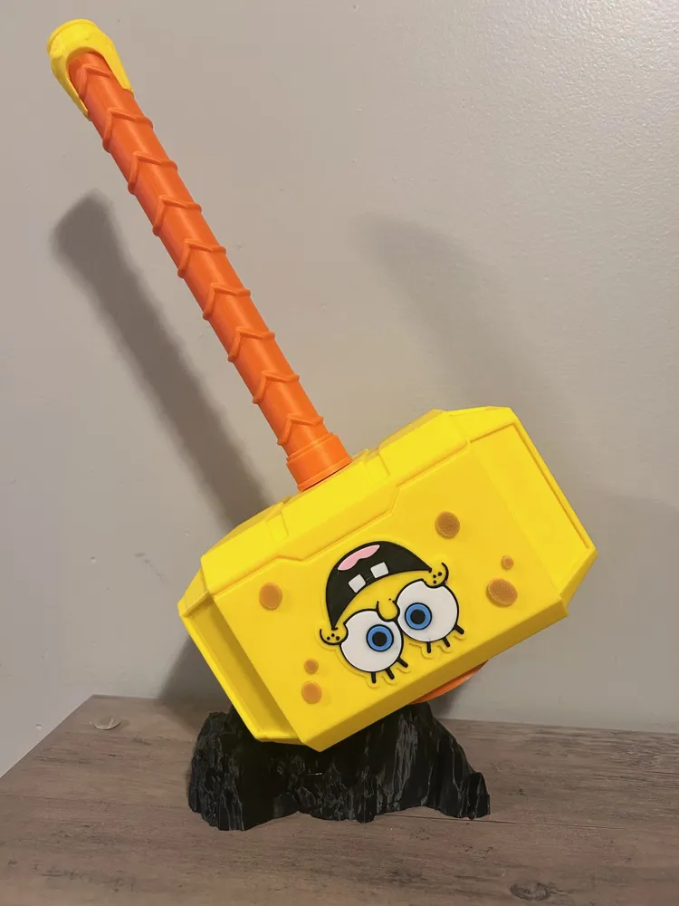 SpongeBob SquarePants LOGO for Thor's Hammer - Free 3D Print Model ...