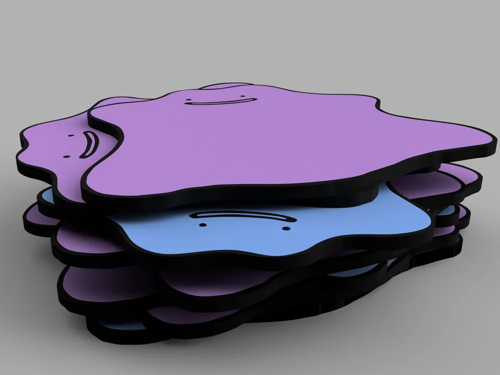 Ditto Coaster - Free 3D Print Model - MakerWorld