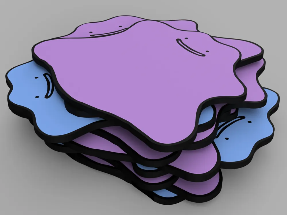 Ditto Coaster - Free 3D Print Model - MakerWorld