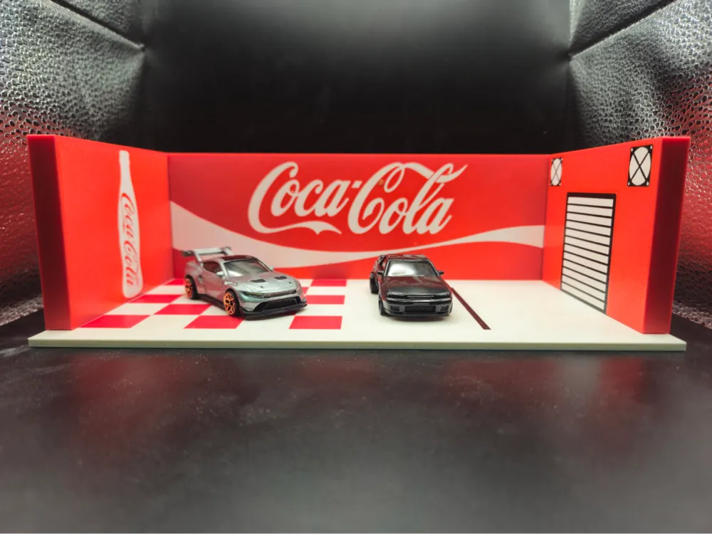 Coca Cola garage diorama by FredBoy MakerWorld: Download Free 3D Models