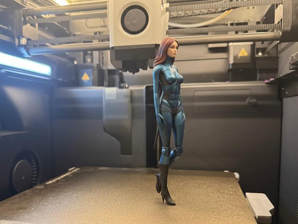 Cyborg Girl - Free 3D Print Model - MakerWorld