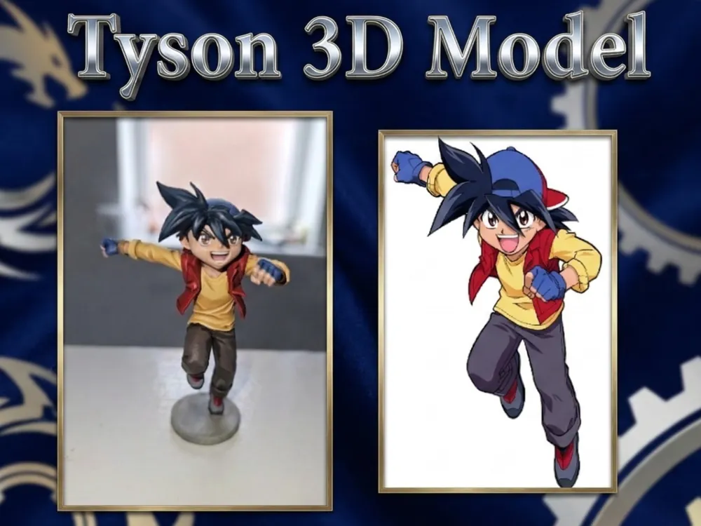 Tyson Granger(Beyblade) - 3D Fan Model - Free 3D Print Model - MakerWorld