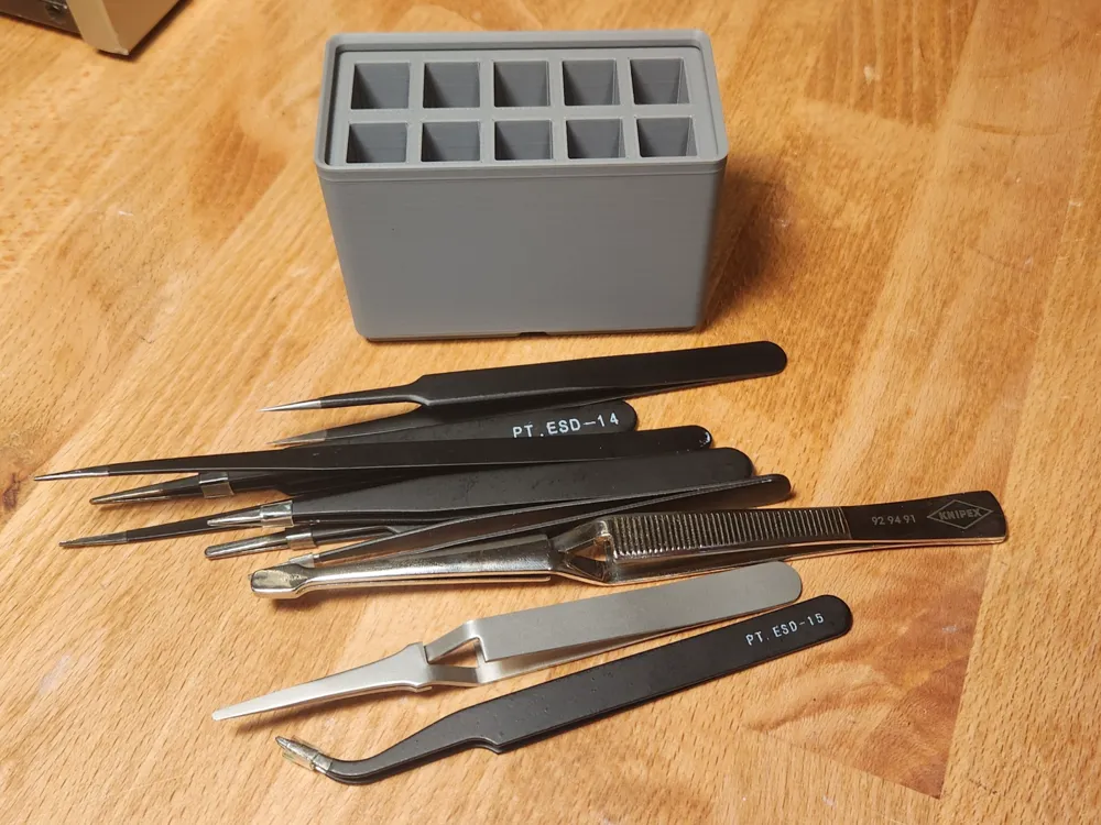 Gridfinity Tweezers Bin by brad2235 - MakerWorld