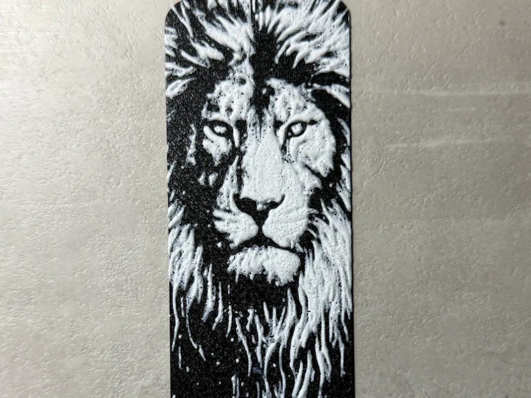 Mighty Lion Bookmark - Free 3D Print Model - MakerWorld