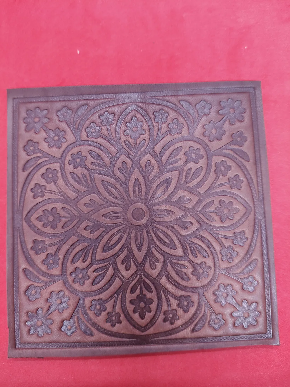 Mandala Ornamental Leather Stamp - Free 3D Print Model - MakerWorld