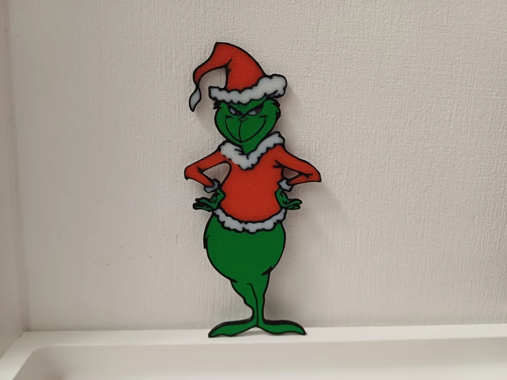 Grinch - with stand - Free 3D Print Model - MakerWorld