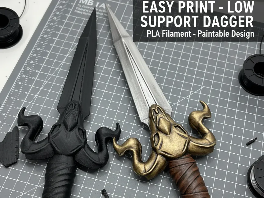 Infernaler Ziegenschädel-Dolch - Gothic Fantasy Kunst – Kostenloses 3D ...