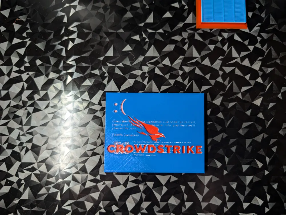 Crowdstrike BSOD Blue Screen Magnet by mindlessdad - MakerWorld