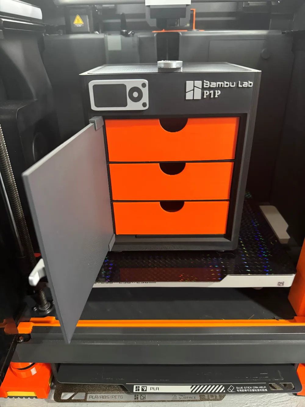 P1P & P1S 3 Drawer storage with door by Big-Daddy - MakerWorld