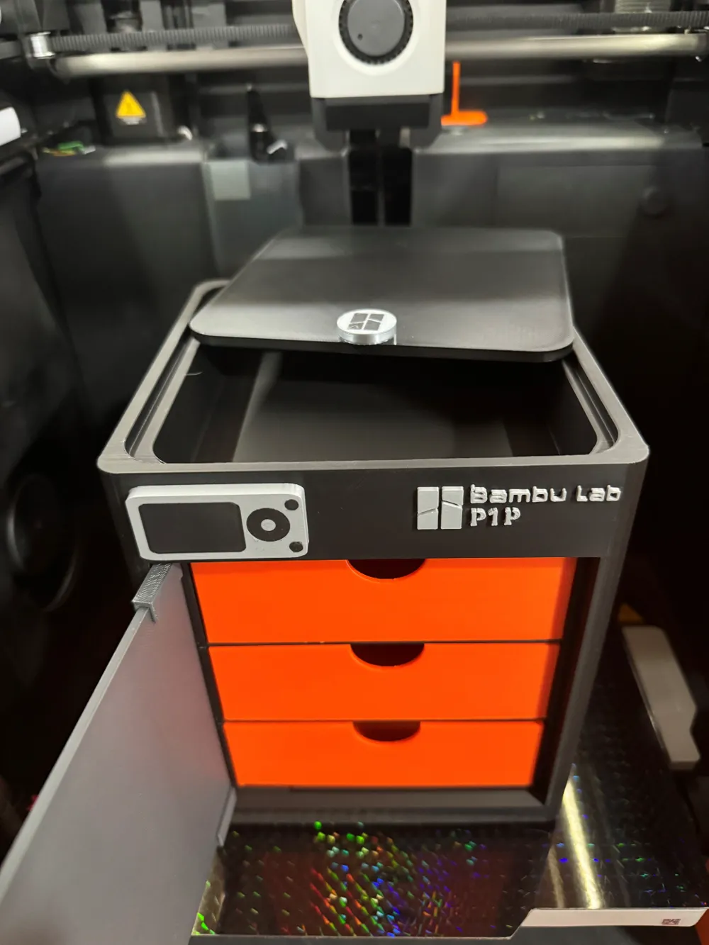 P1P & P1S 3 Drawer storage with door by Big-Daddy - MakerWorld