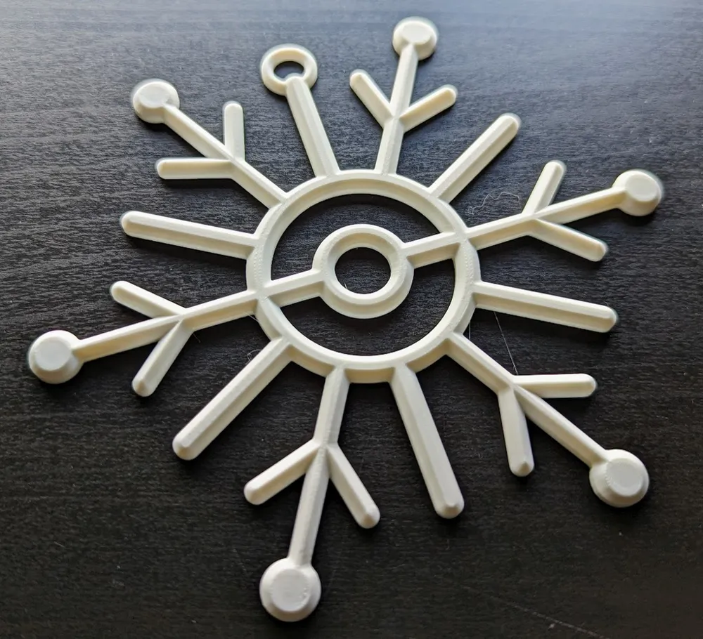 Pokemon Snowflake Ornament by Viledisgorgement - MakerWorld
