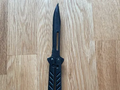 Balisong Butterfly Knife Remixed by AlmstBrntSteak Designs - MakerWorld