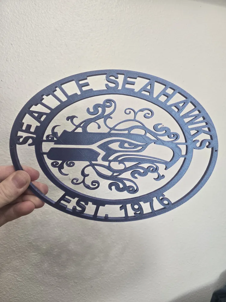 Seattle Seahawks wall art - Free 3D Print Model - MakerWorld