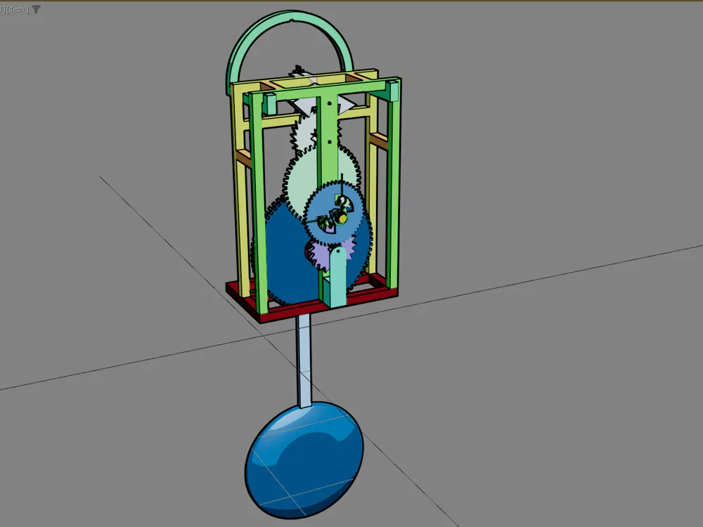 Wall Hanging Pendulum Clock Operated by Weights by JSHK MakerWorld ...